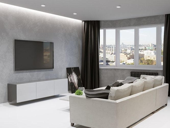 Flat design 3D model | CGTrader