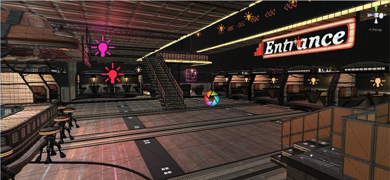 3D model Artsate - Futuristic Bar Environment VR / AR / low-poly | CGTrader