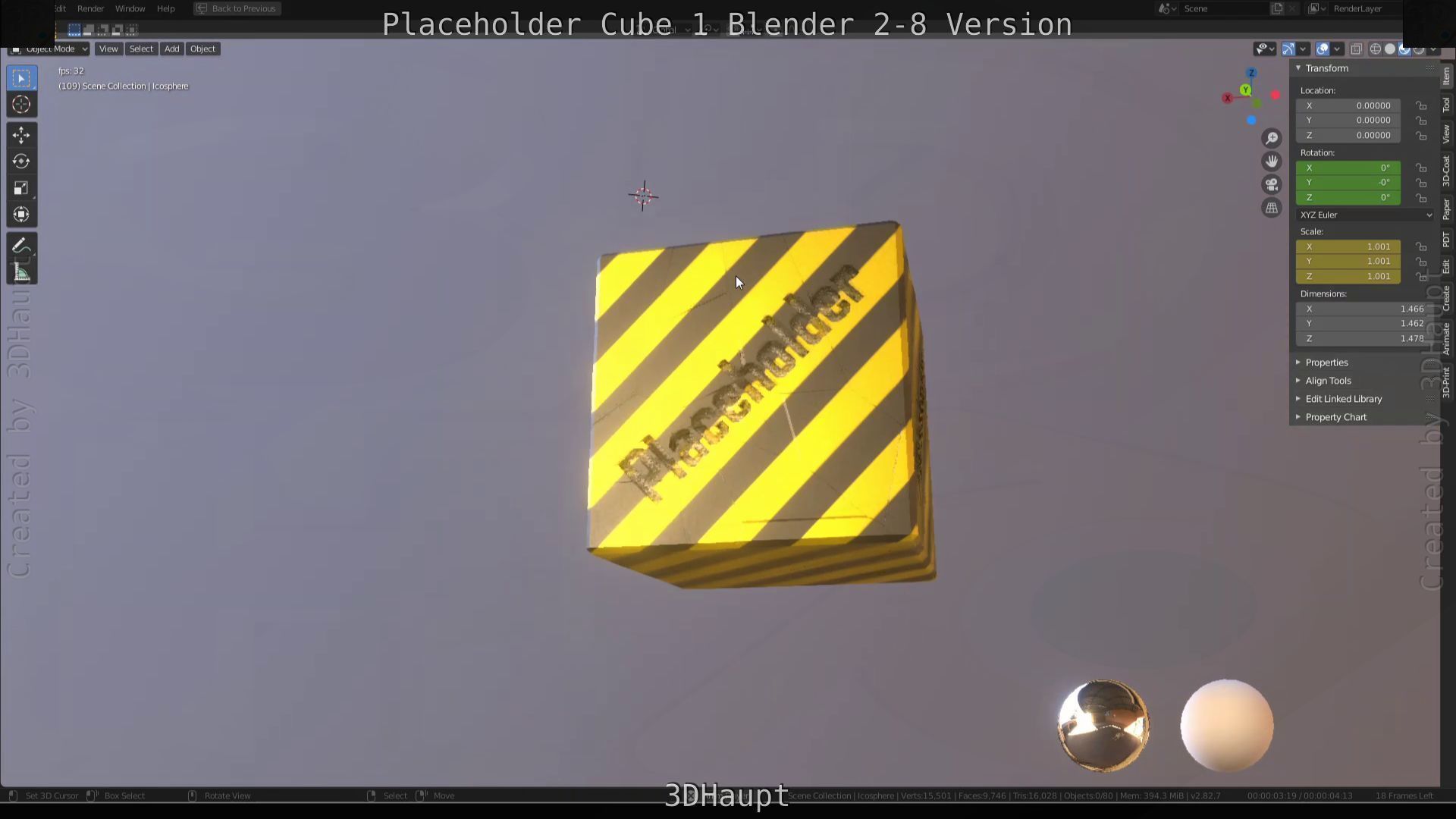 Placeholder Cube Version 1 free 3D model animated | CGTrader