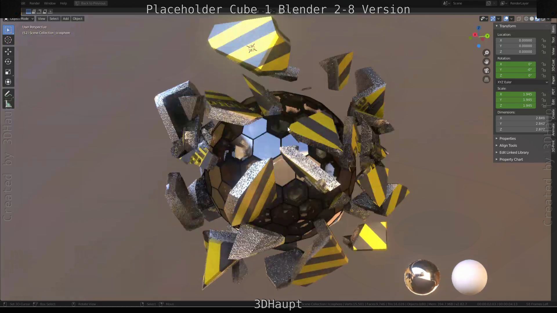 Placeholder Cube Version 1 free 3D model animated | CGTrader
