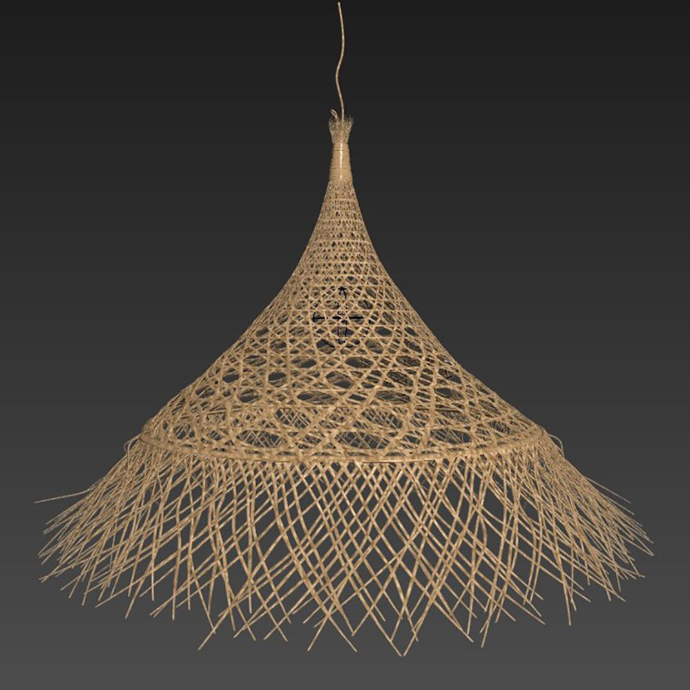 Woven Straw Lamp 3D model | CGTrader