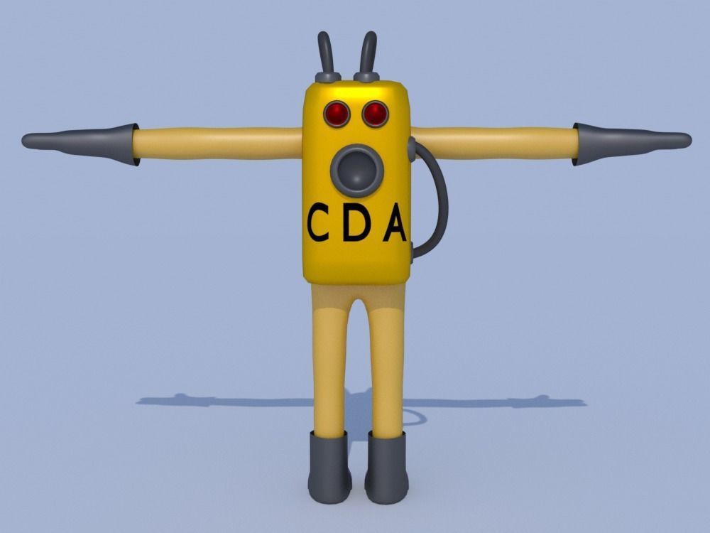 3D model Low-Poly Monsters INC Tall CDA agent rigged 3D model alien VR ...