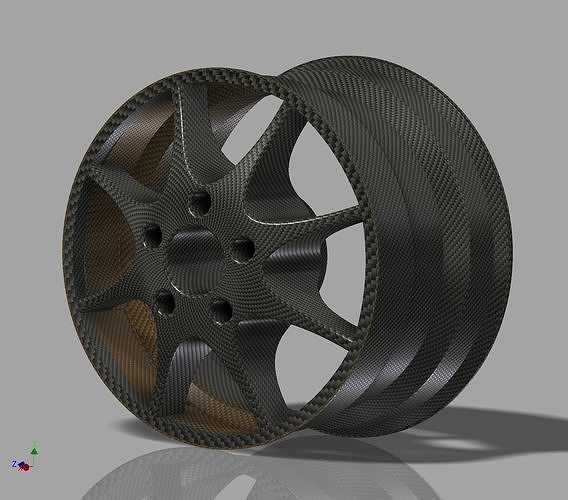 Carbon Rim 3D model rigged | CGTrader