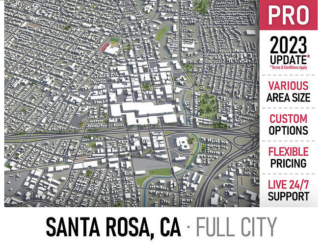 3D model Santa Rosa VR / AR / low-poly | CGTrader