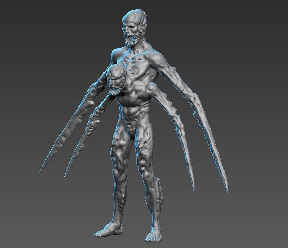 Human Mutant 2 3D model | CGTrader