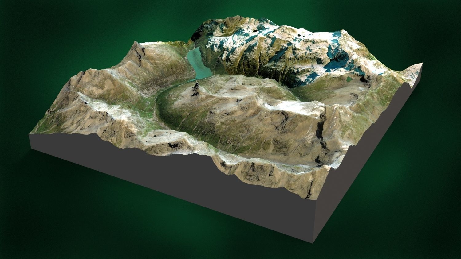 Mountain landscape 3D model | CGTrader