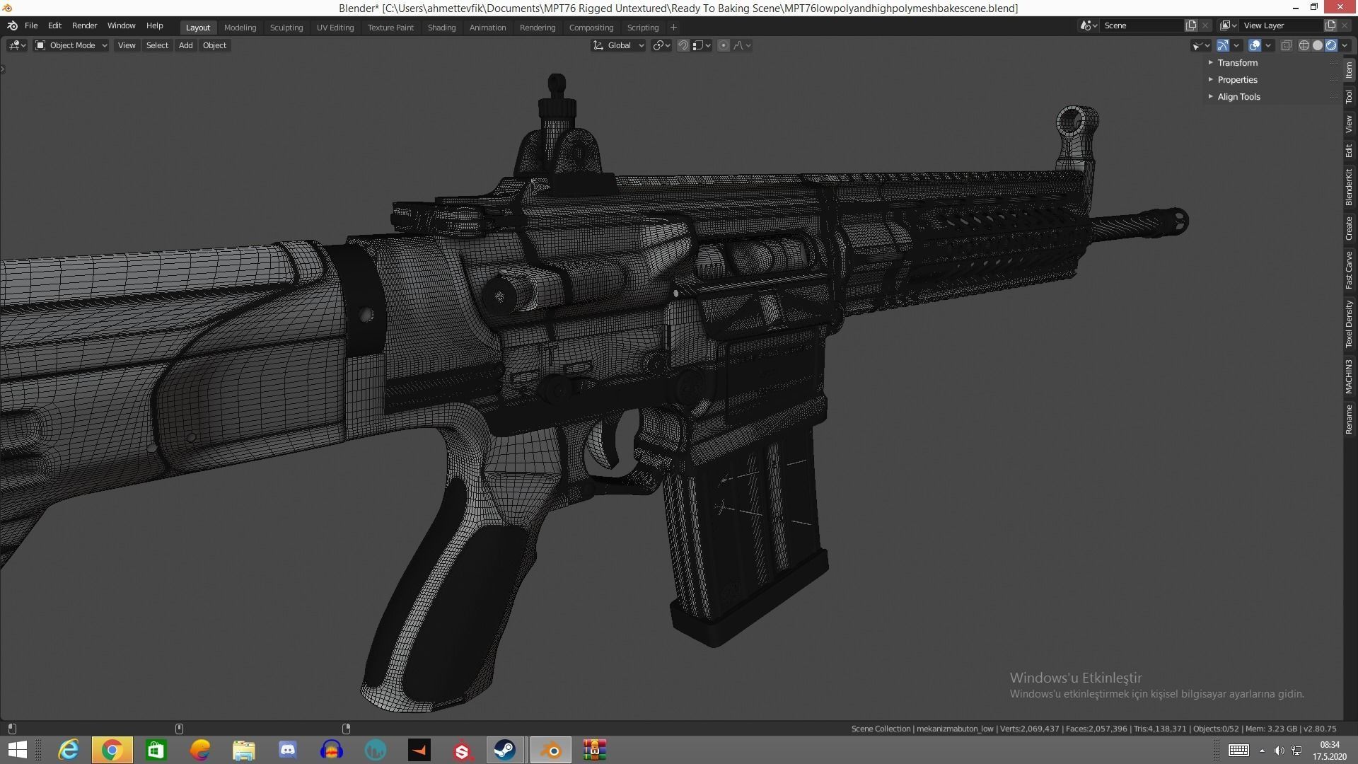 3D model MPT 76 Untextured Rigged VR / AR / low-poly | CGTrader