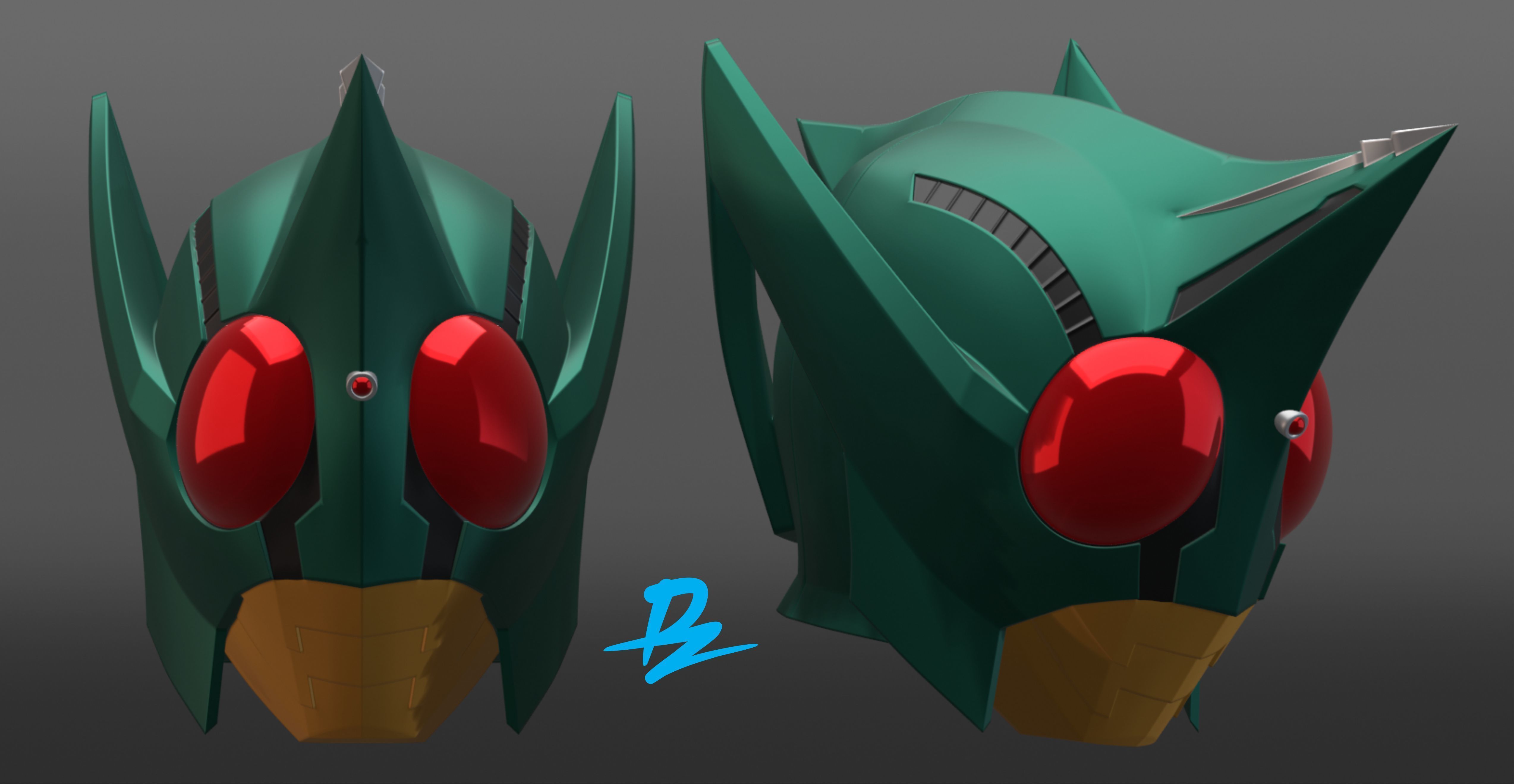 kamen rider Kick Hopper 3D model 3D printable | CGTrader