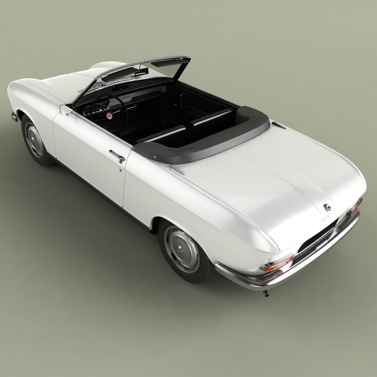 Peugeot 204 Convertible 3D model | CGTrader