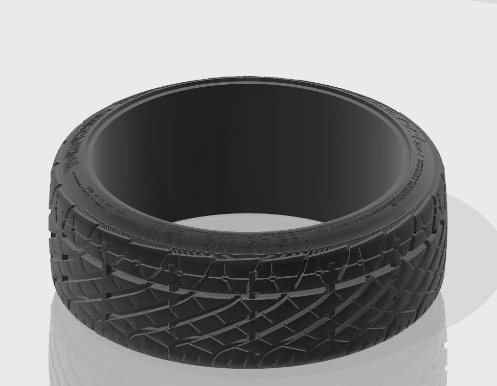 Yokohama Parada r17 Strech tire Super detail - 8J and 9J 3D model ...