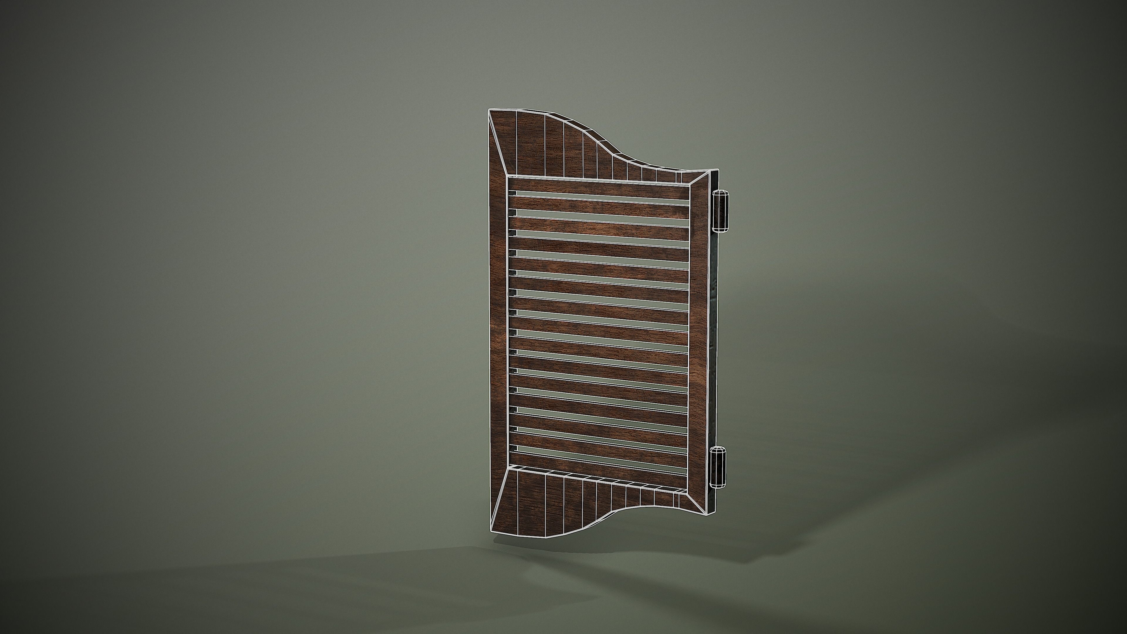 3D model Western Saloon Door - PBR Game Ready Low-poly 3D model VR / AR ...
