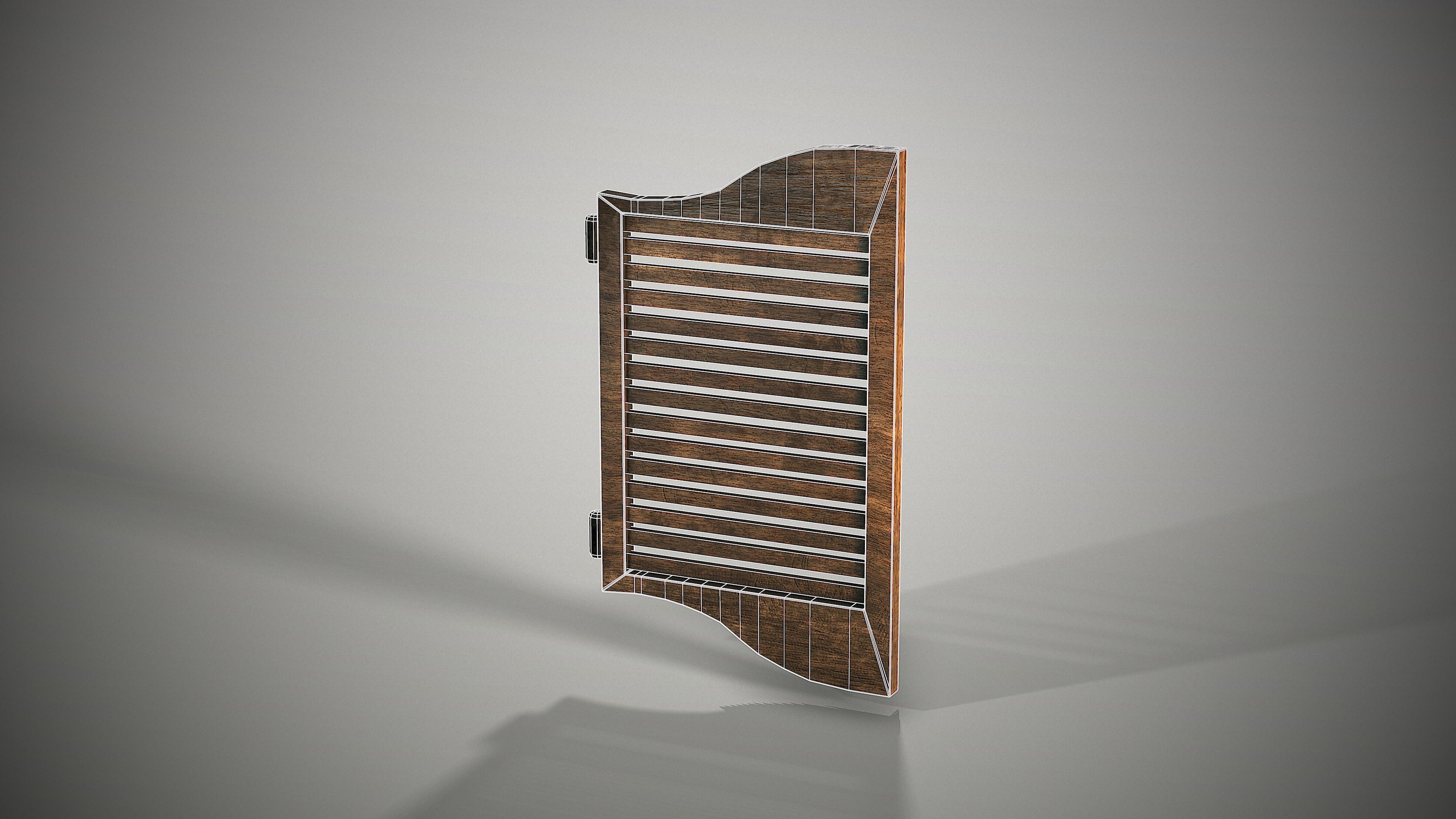 3D model Western Saloon Door - PBR Game Ready Low-poly 3D model VR / AR ...
