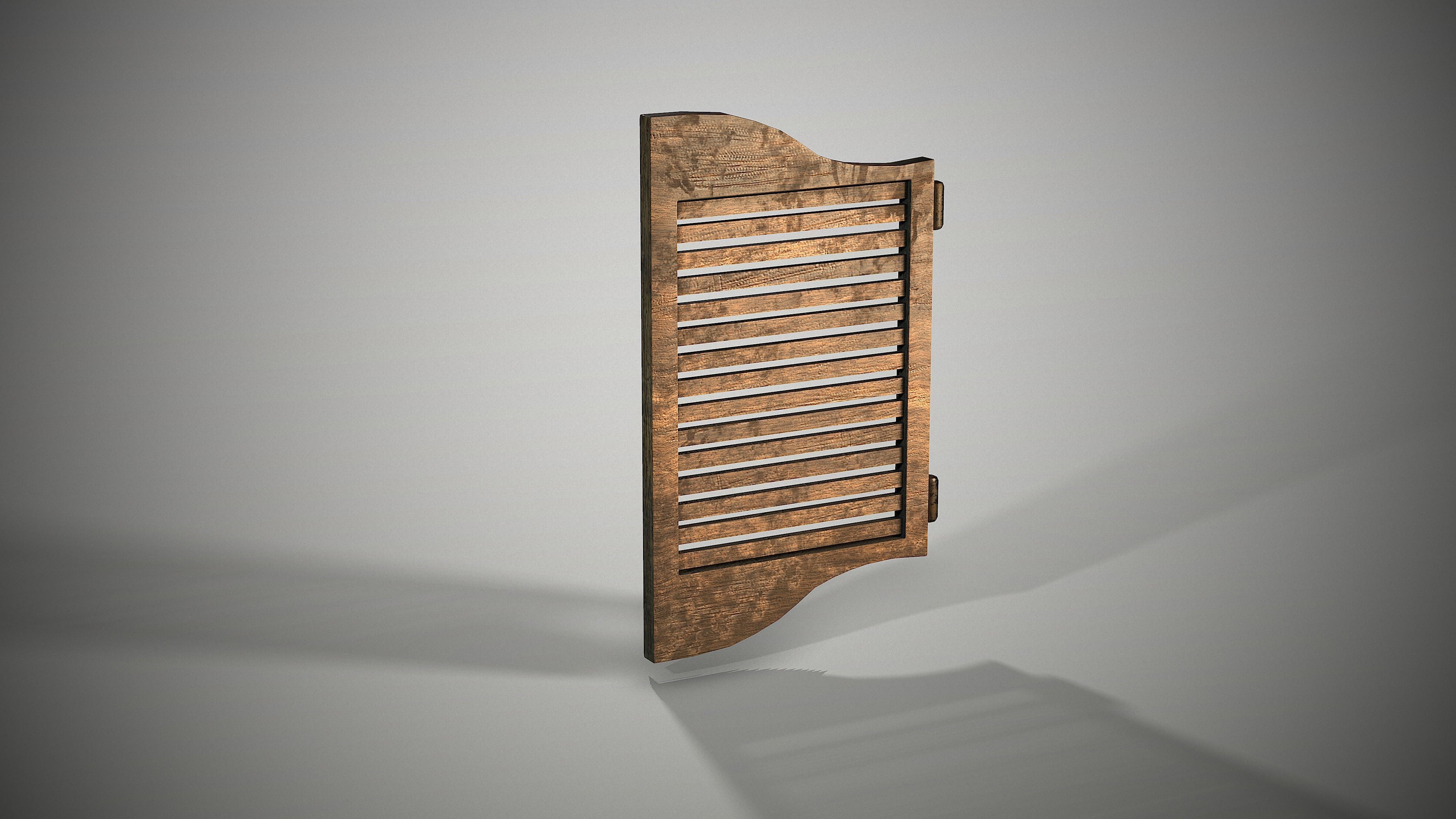 3D model Western Saloon Door - PBR Game Ready Low-poly 3D model VR / AR ...