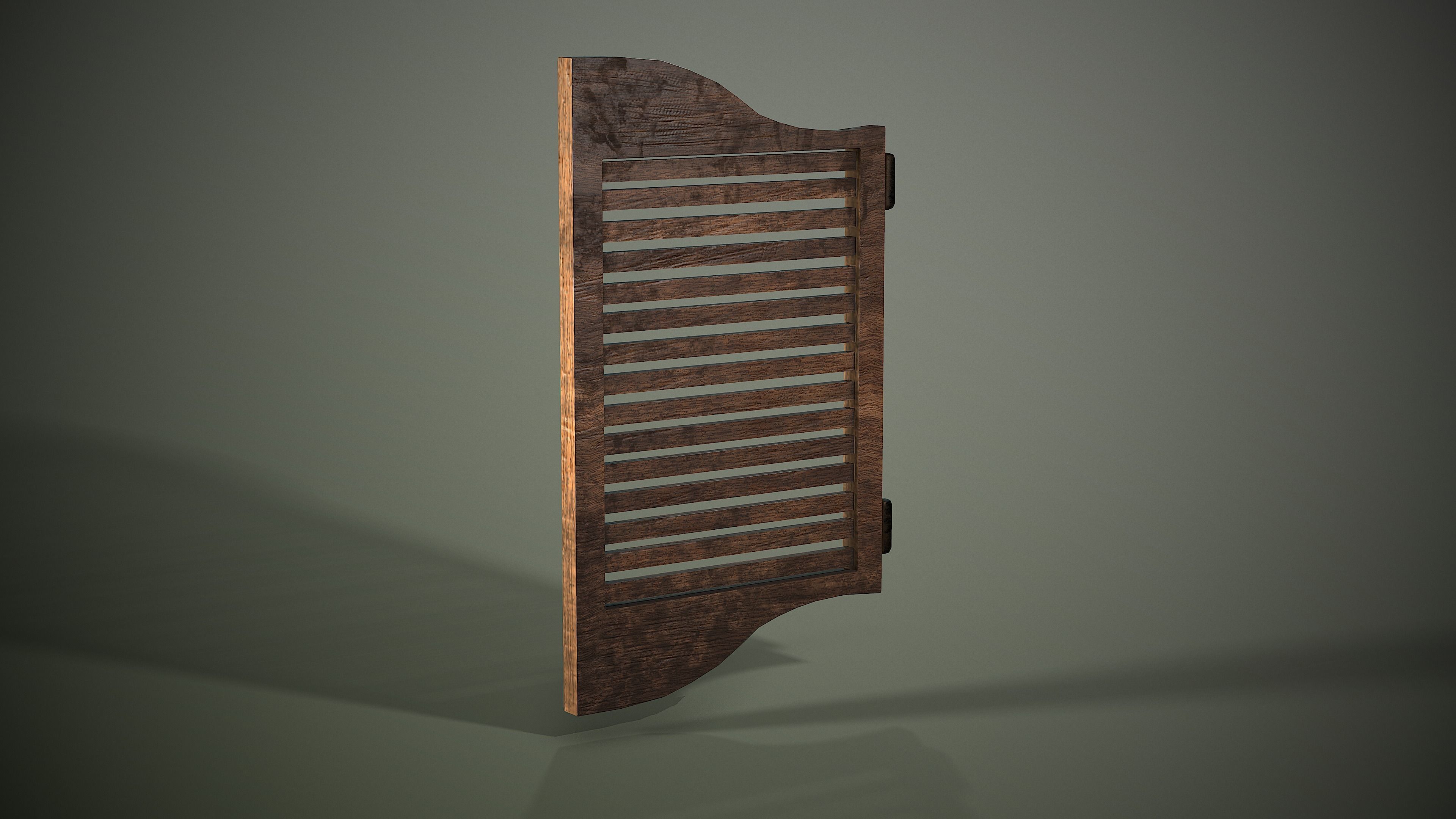 3D model Western Saloon Door - PBR Game Ready Low-poly 3D model VR / AR ...