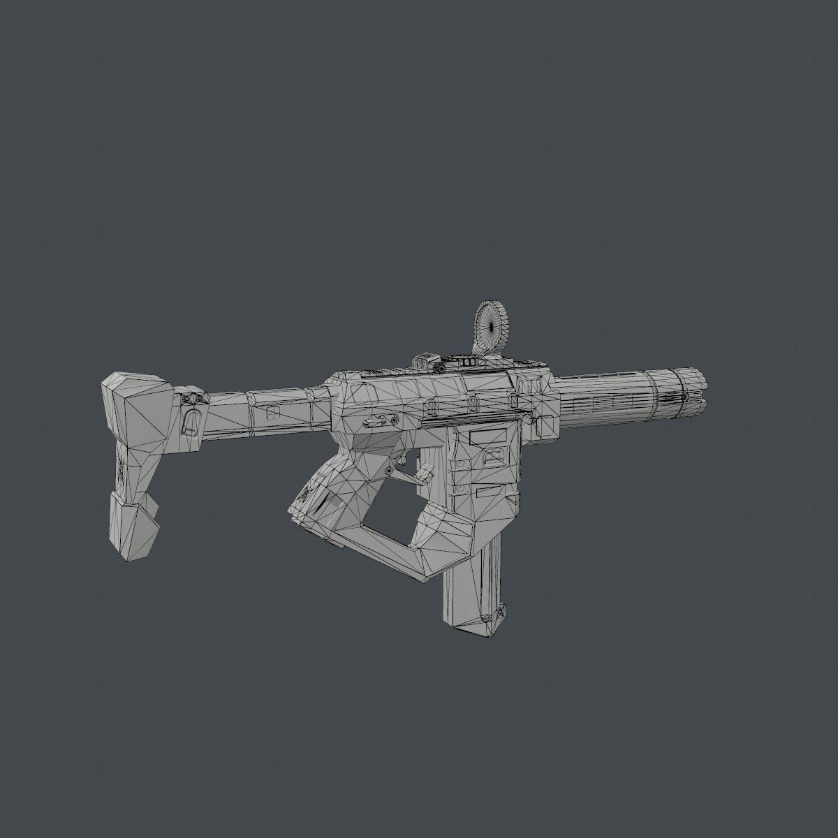 3D model Sci-Fi MP5 Styled Gun VR / AR / low-poly | CGTrader