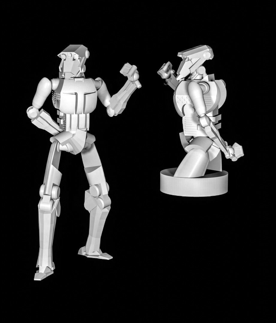 Tacticool Robot Strategists 3D model 3D printable | CGTrader