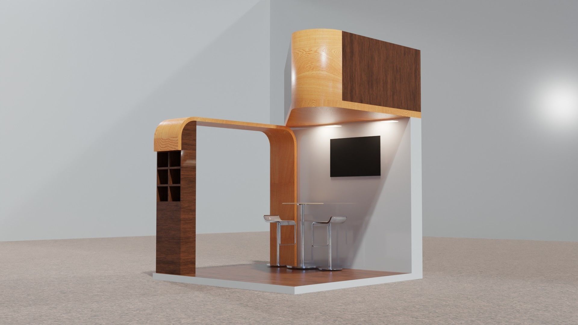 Exhibition Booth-3x3-Type-1 3D model | CGTrader