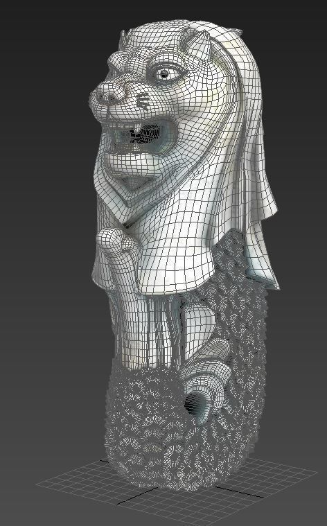 Merlion singapore lion statue 3D model | CGTrader
