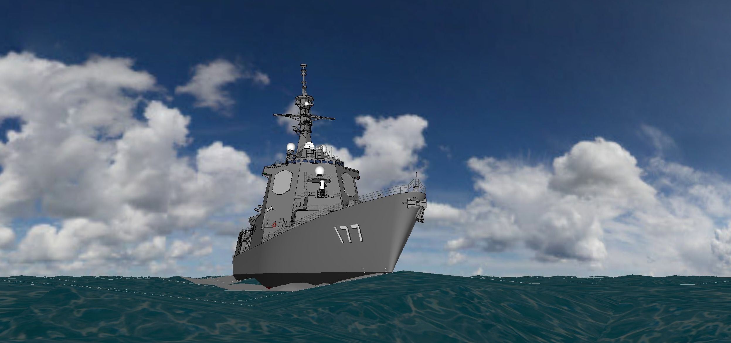 Atago Class Aegis Destroyer 3D model | CGTrader
