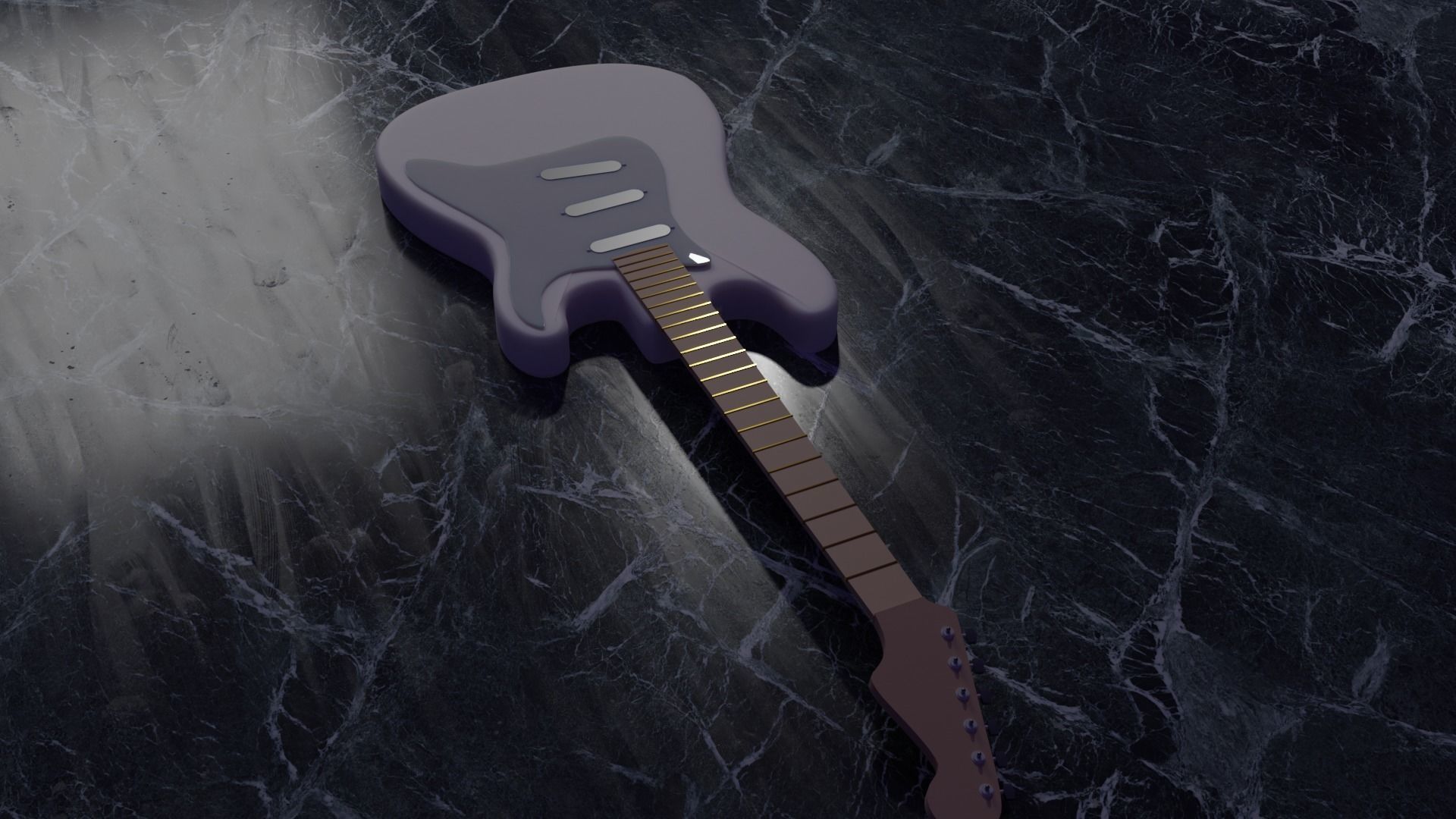 Blender Guitar Cycles Render free 3D model | CGTrader