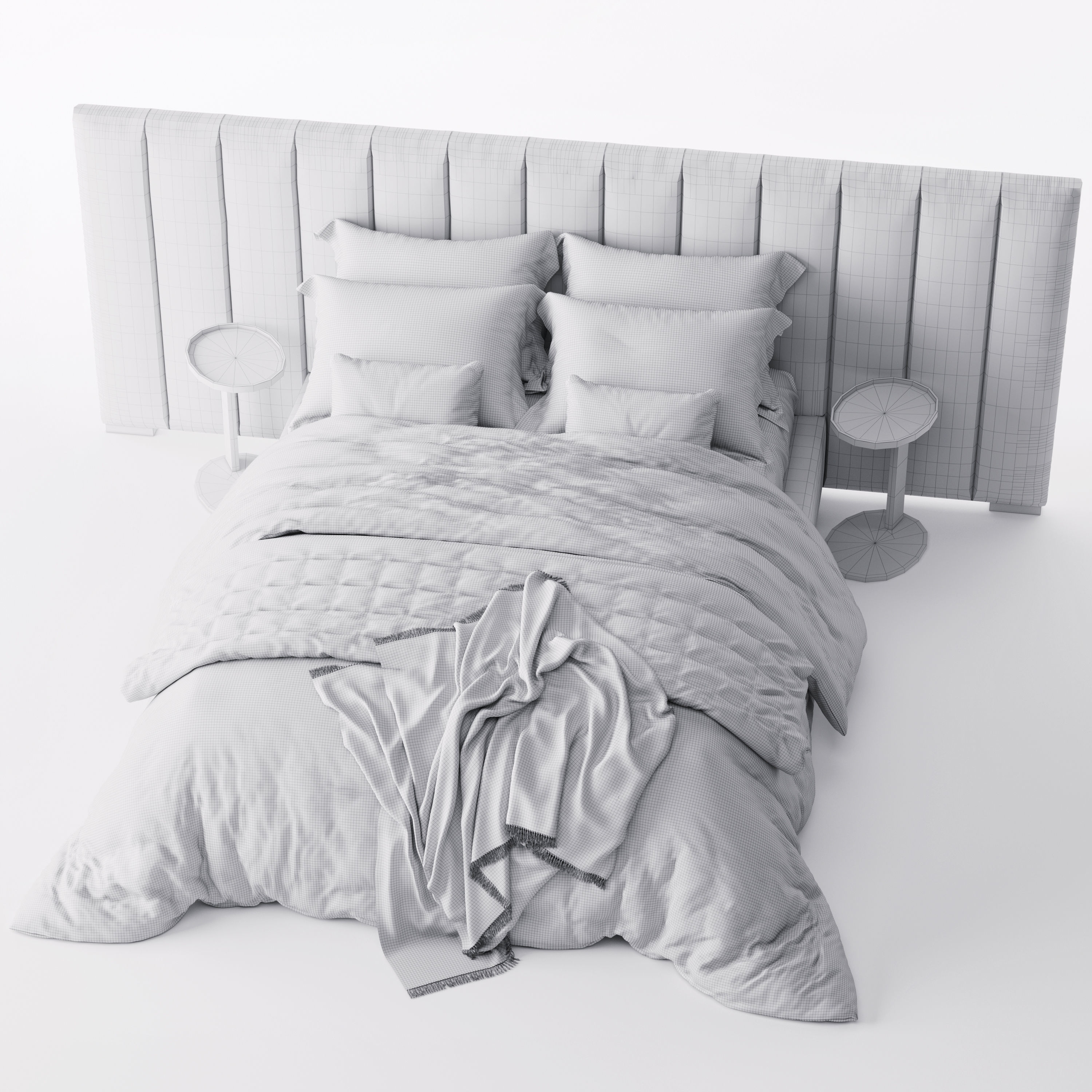 RH Modena Queen Bed 3D model | CGTrader