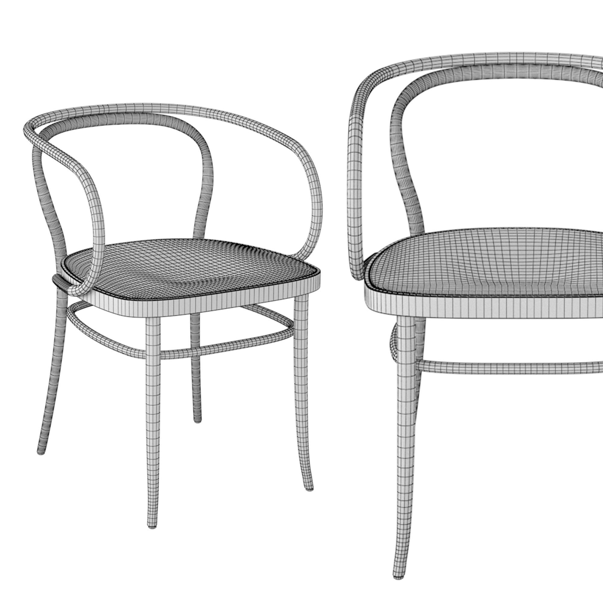 Armchair Thonet 209 3D model | CGTrader