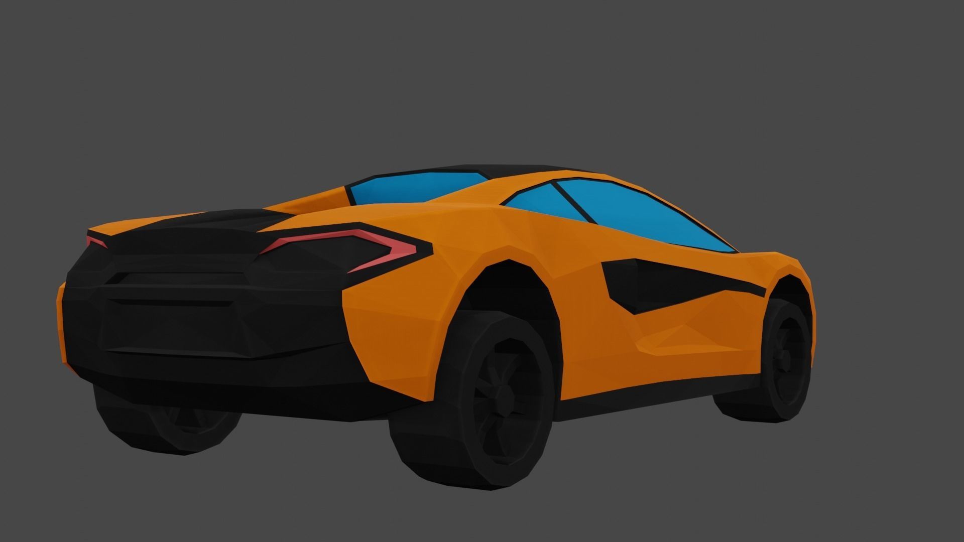Low Poly Sports Car McLaren 570s 3D model | CGTrader