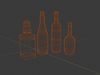 Low poly set of 4 bottles free VR / AR / low-poly 3D model | CGTrader
