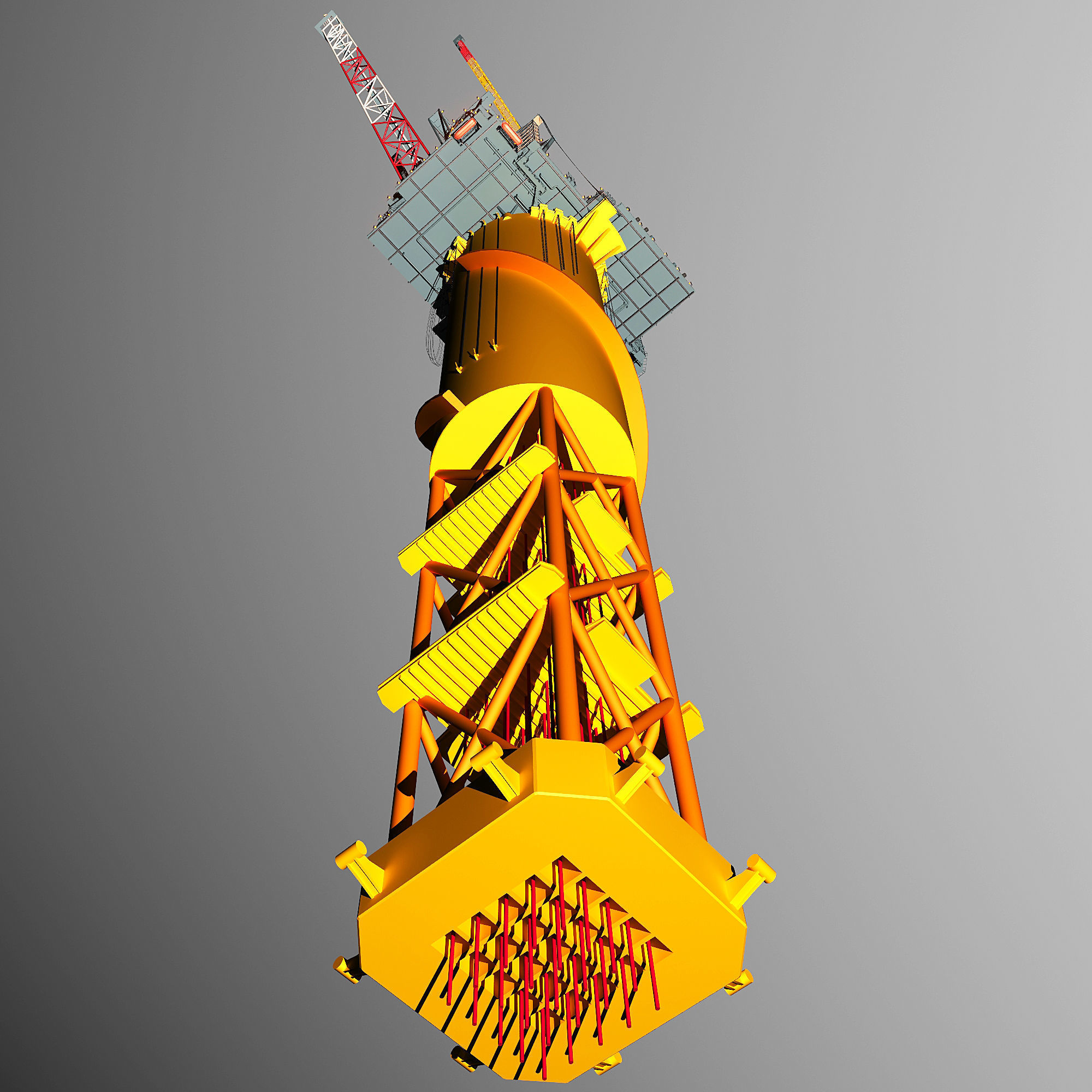 3D model Perdido Oil Rig VR / AR / low-poly | CGTrader