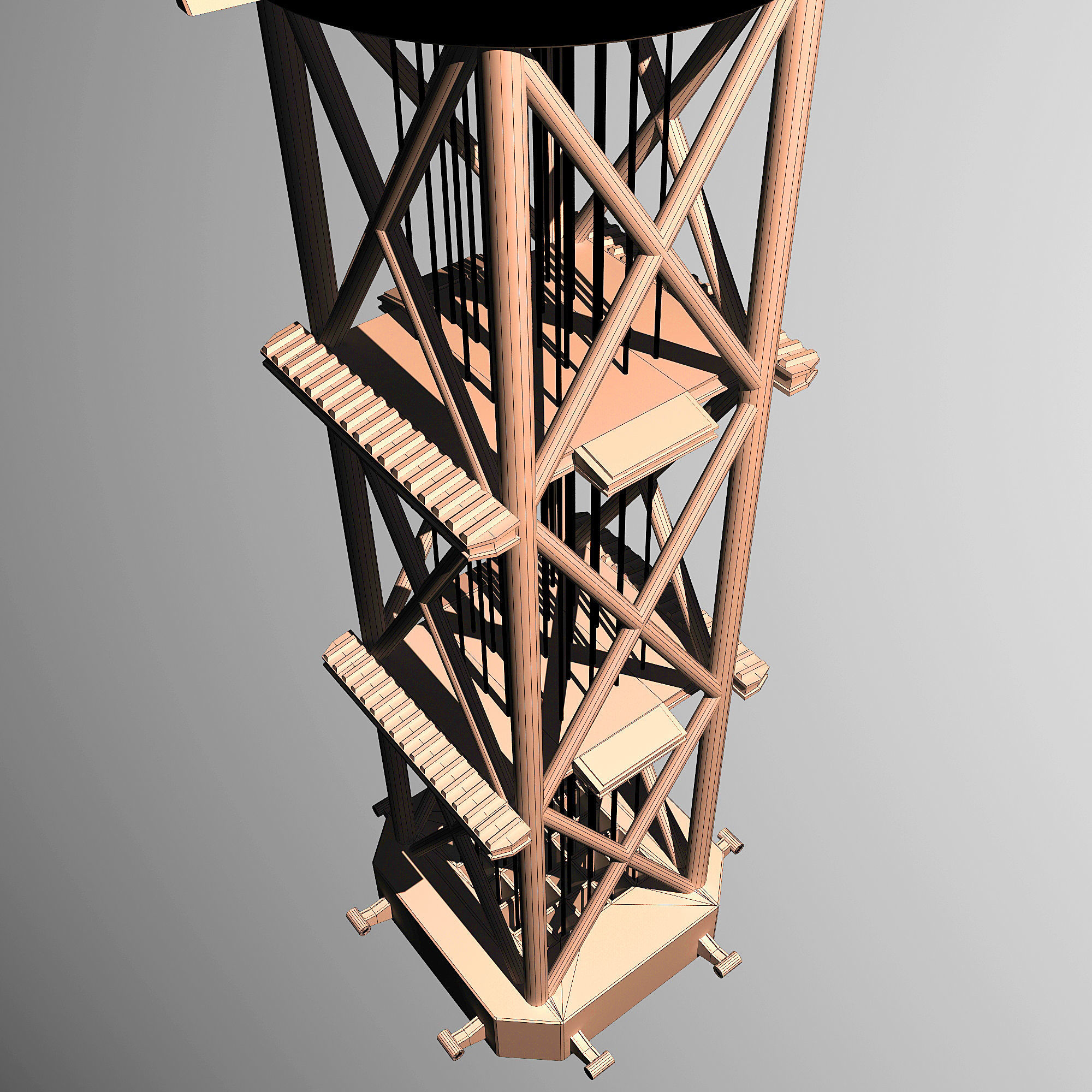 3D model Perdido Oil Rig VR / AR / low-poly | CGTrader