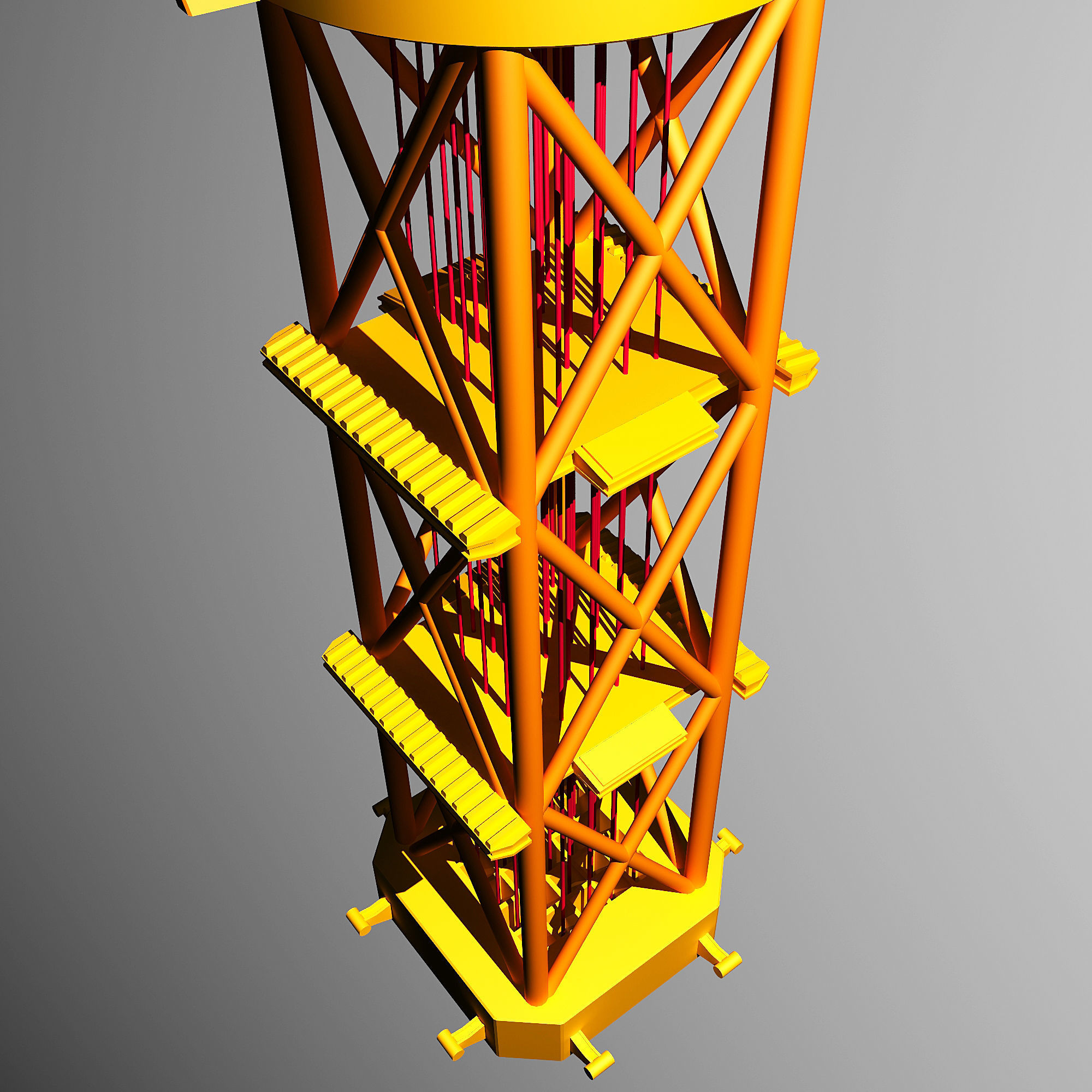 3D model Perdido Oil Rig VR / AR / low-poly | CGTrader