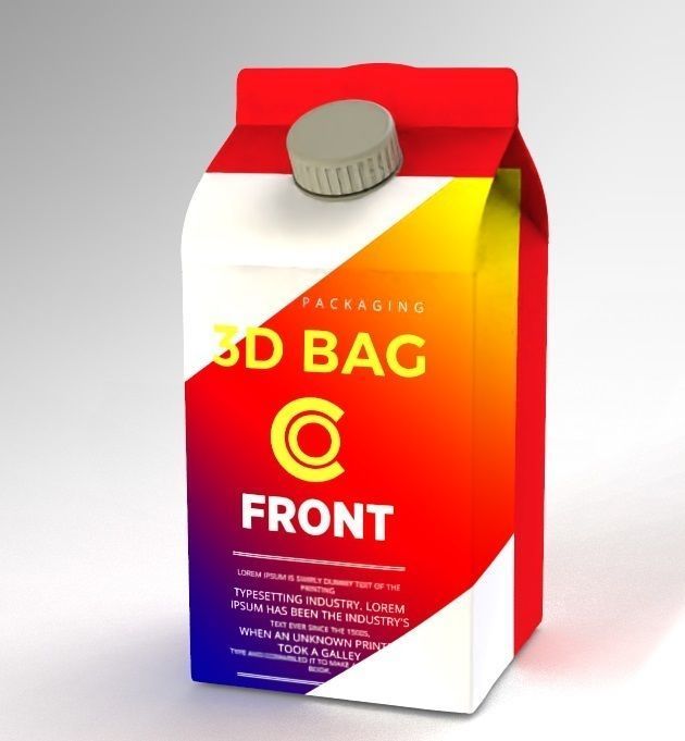 Tetra Packaging box 3D model | CGTrader