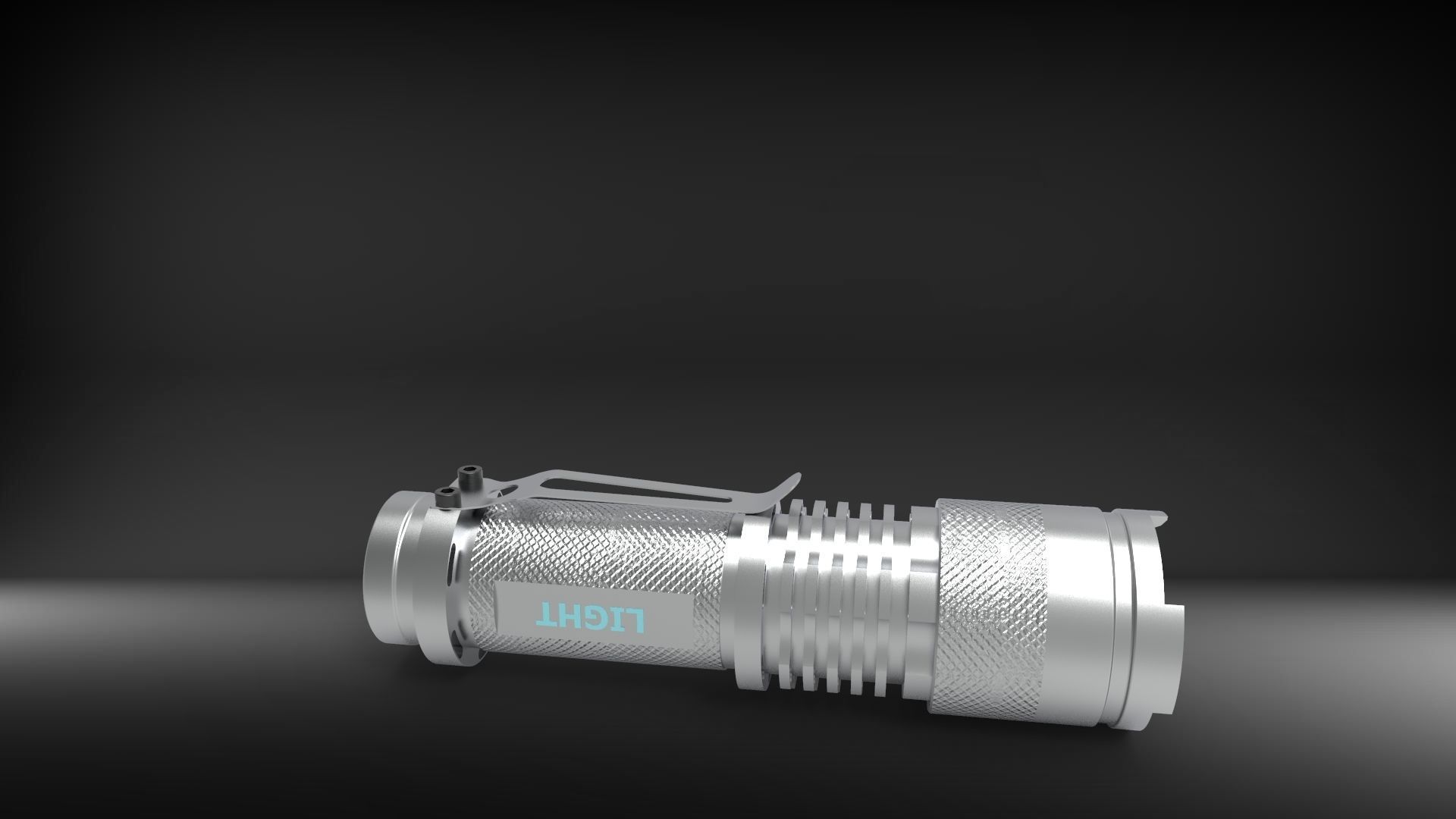 Flashlight with lens 3D model | CGTrader