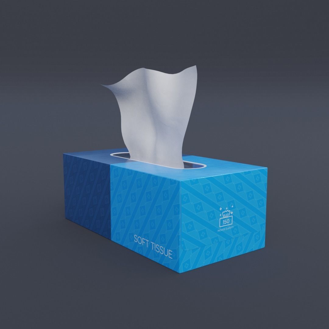 Tissue Box 3D model | CGTrader