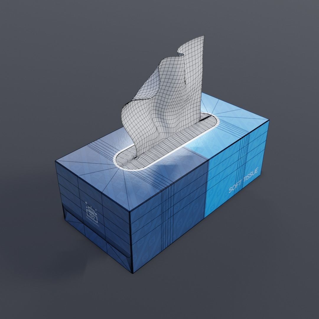 Tissue Box 3D model | CGTrader