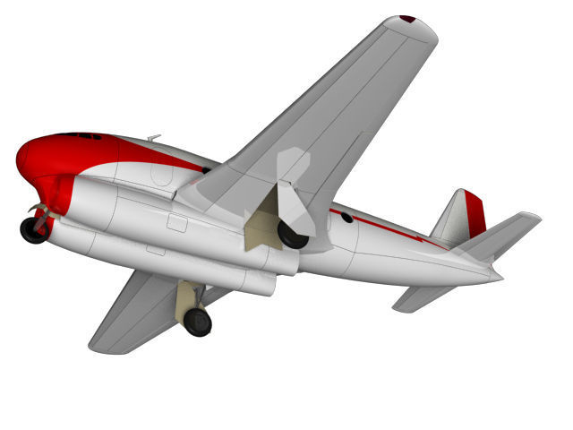 Fokker F26 3D model | CGTrader
