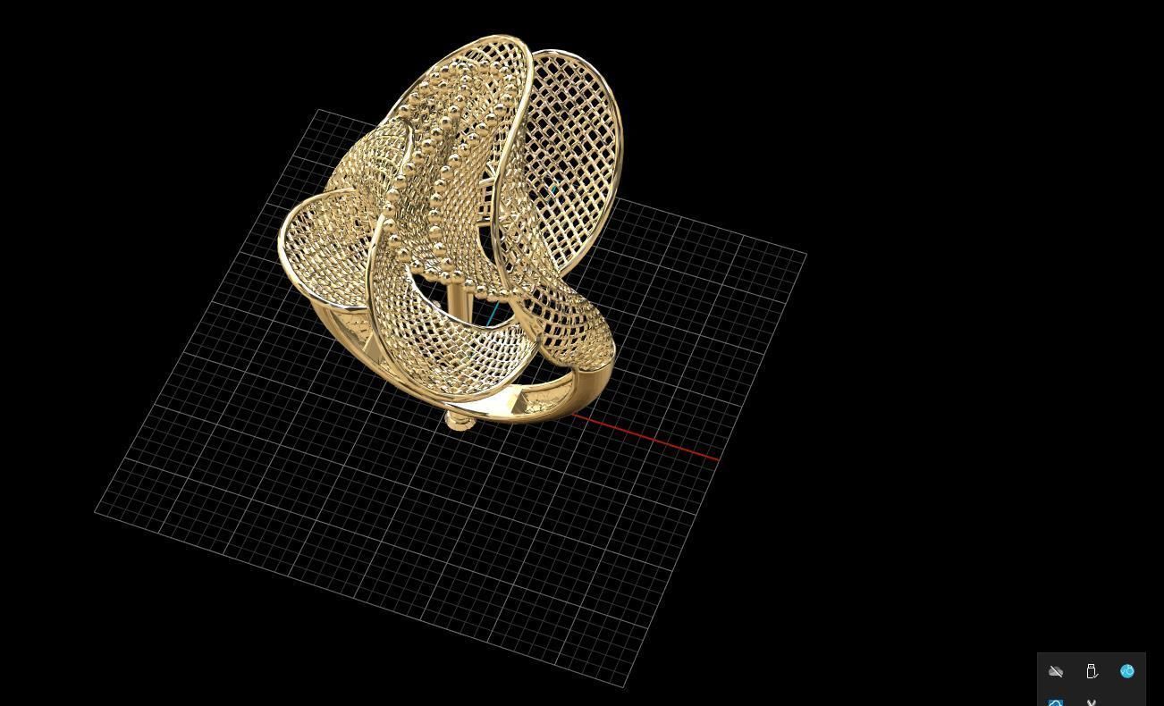 filigree ring 3D model | CGTrader
