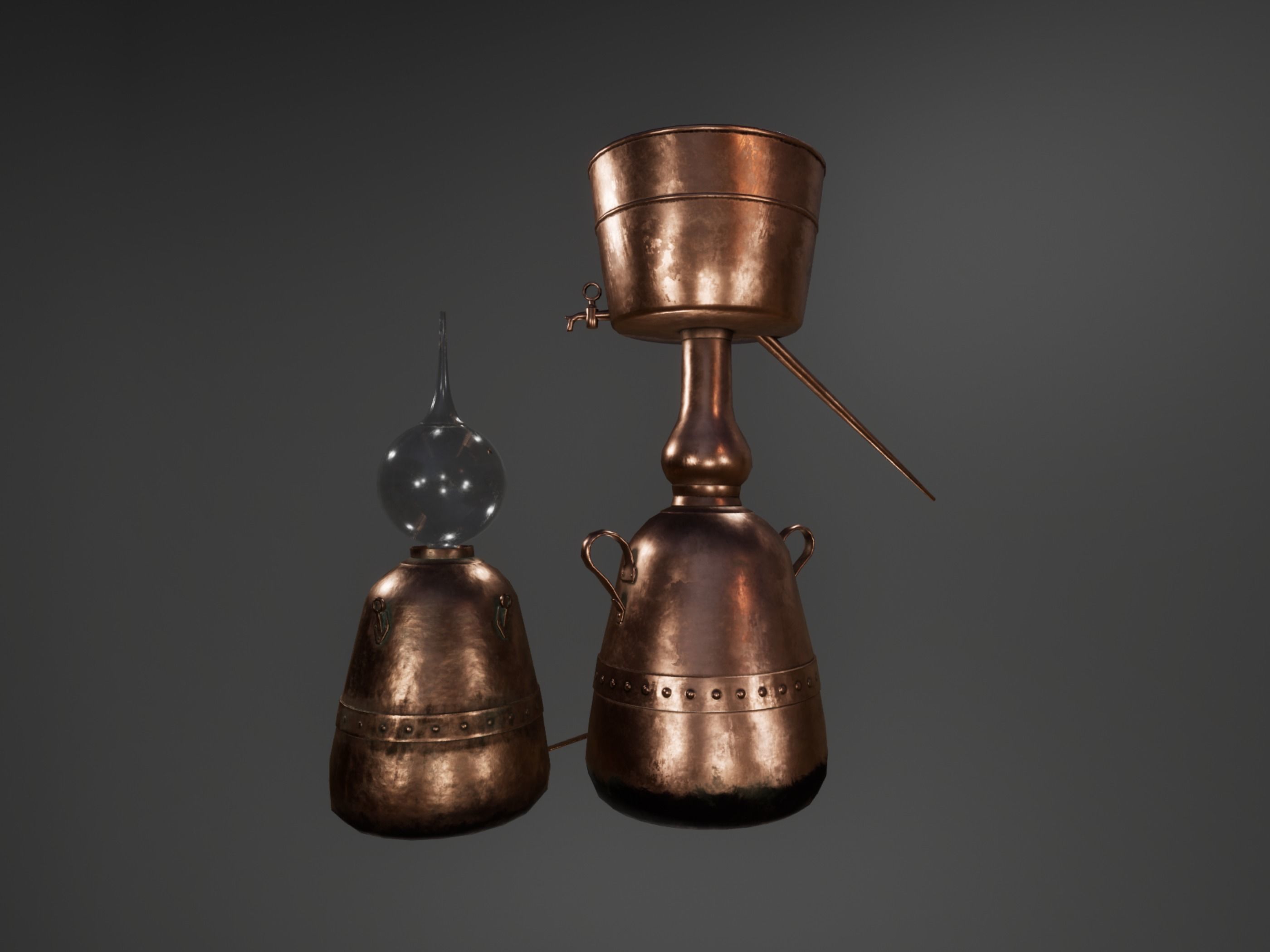 3D model Alchemical Equipment Collection VR / AR / low-poly | CGTrader