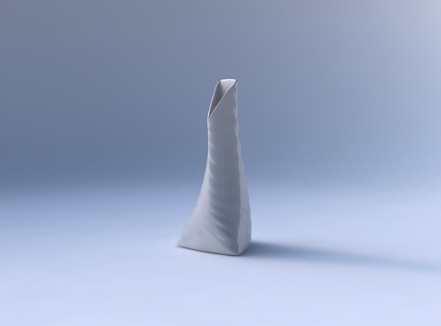 Vase twist grounded tipping triangle with relaxed large twists 3D model ...