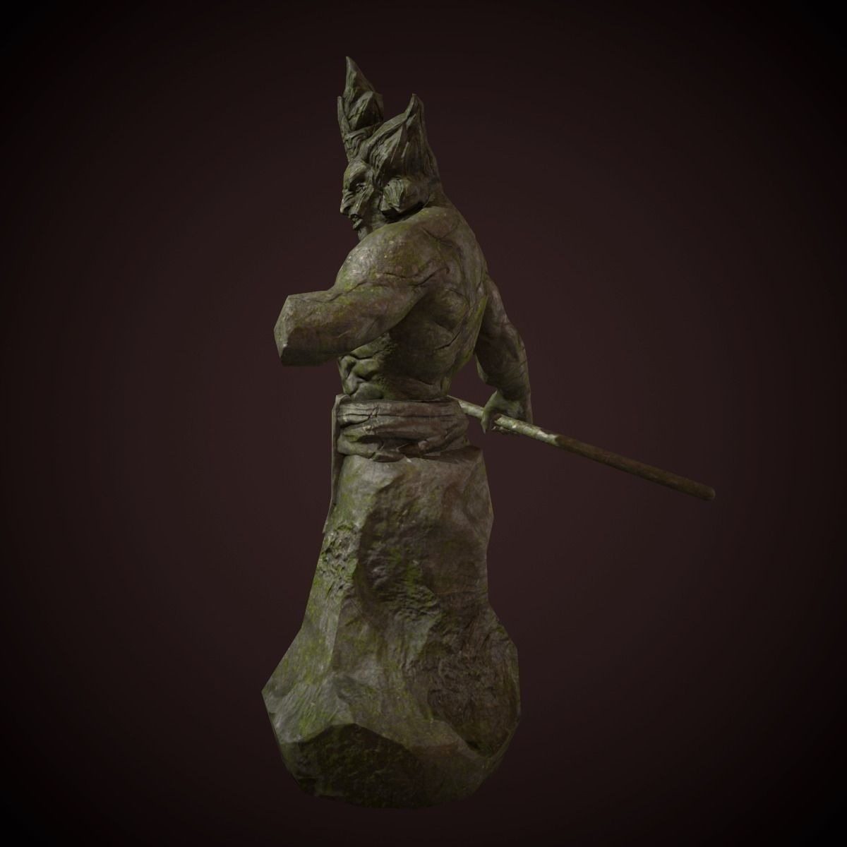 3D model Demonic Statue VR / AR / low-poly | CGTrader