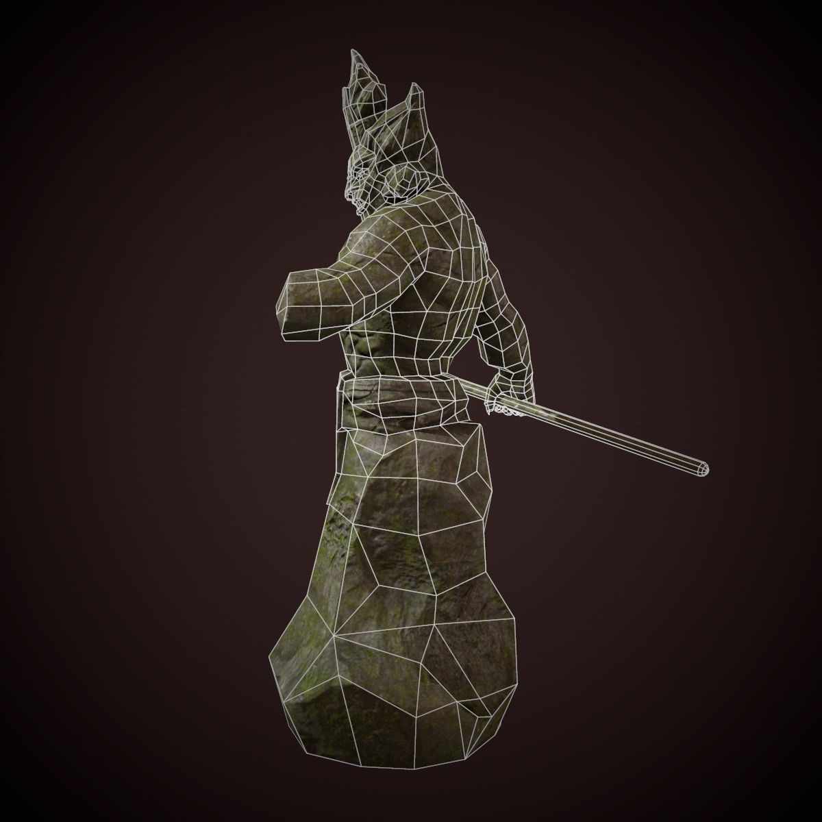 3D model Demonic Statue VR / AR / low-poly | CGTrader