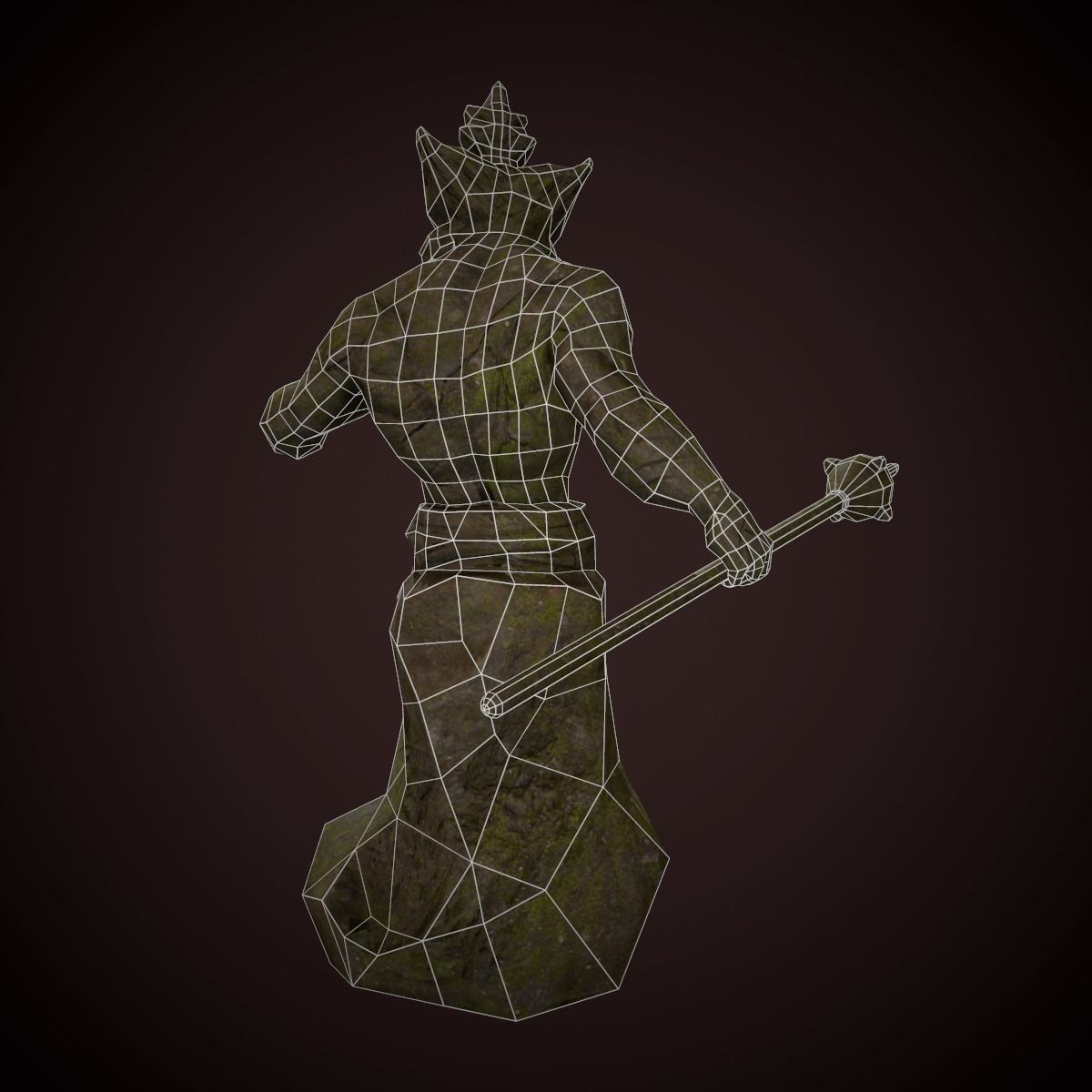 3D model Demonic Statue VR / AR / low-poly | CGTrader