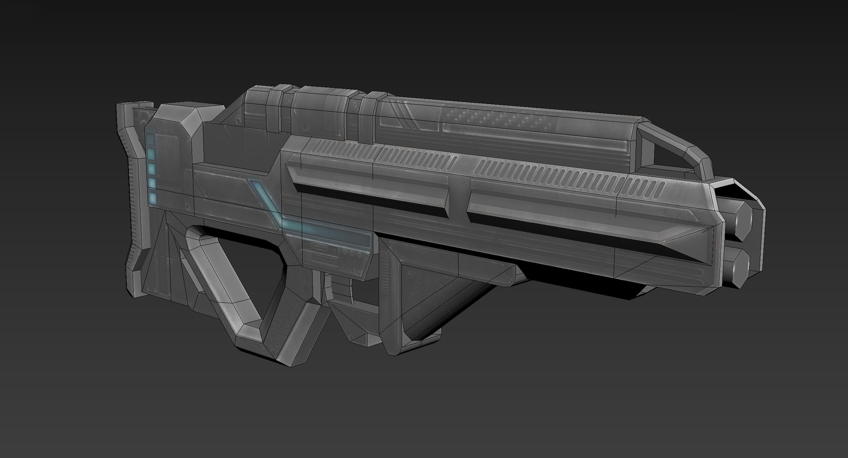 3D model Pulse Cannon VR / AR / low-poly | CGTrader