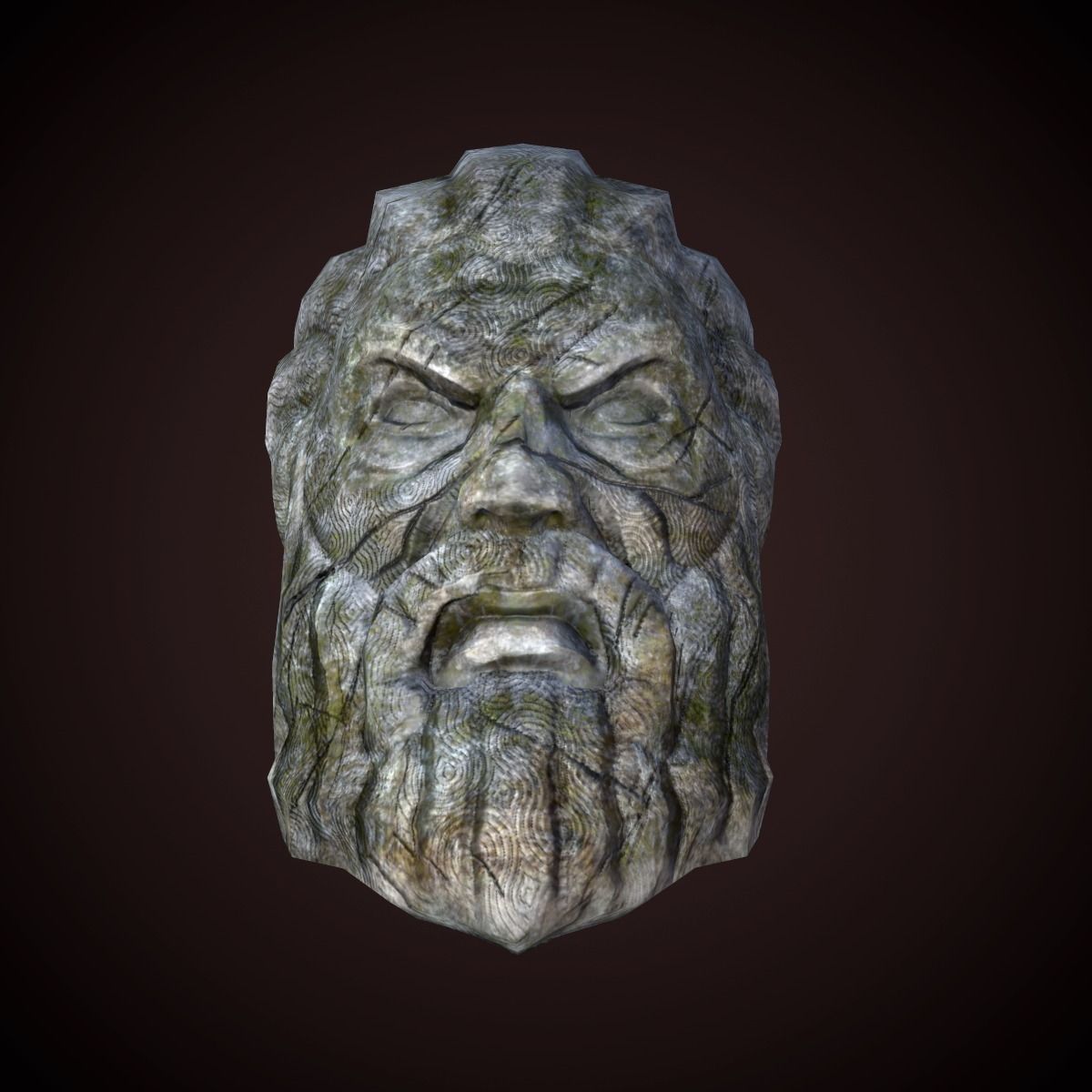 3D model Greek head VR / AR / low-poly | CGTrader