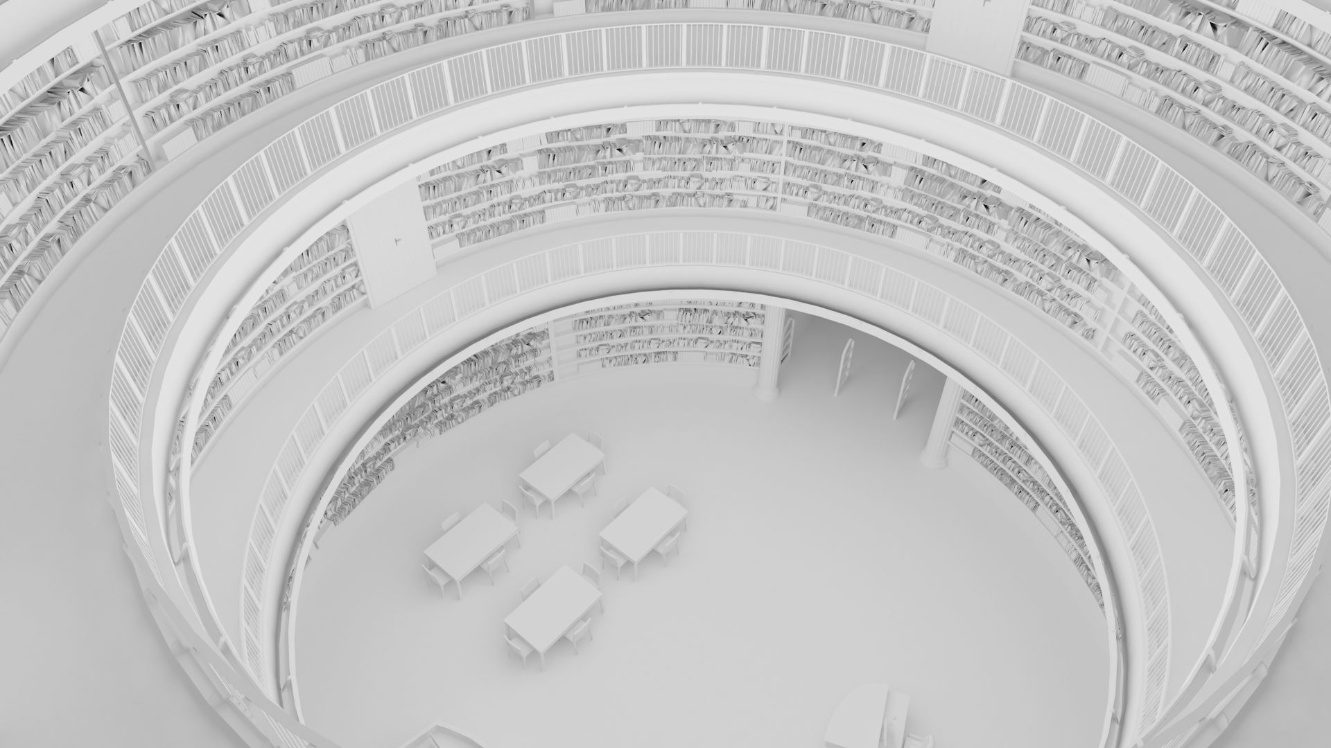 3D model Public Library Interior VR / AR / low-poly | CGTrader