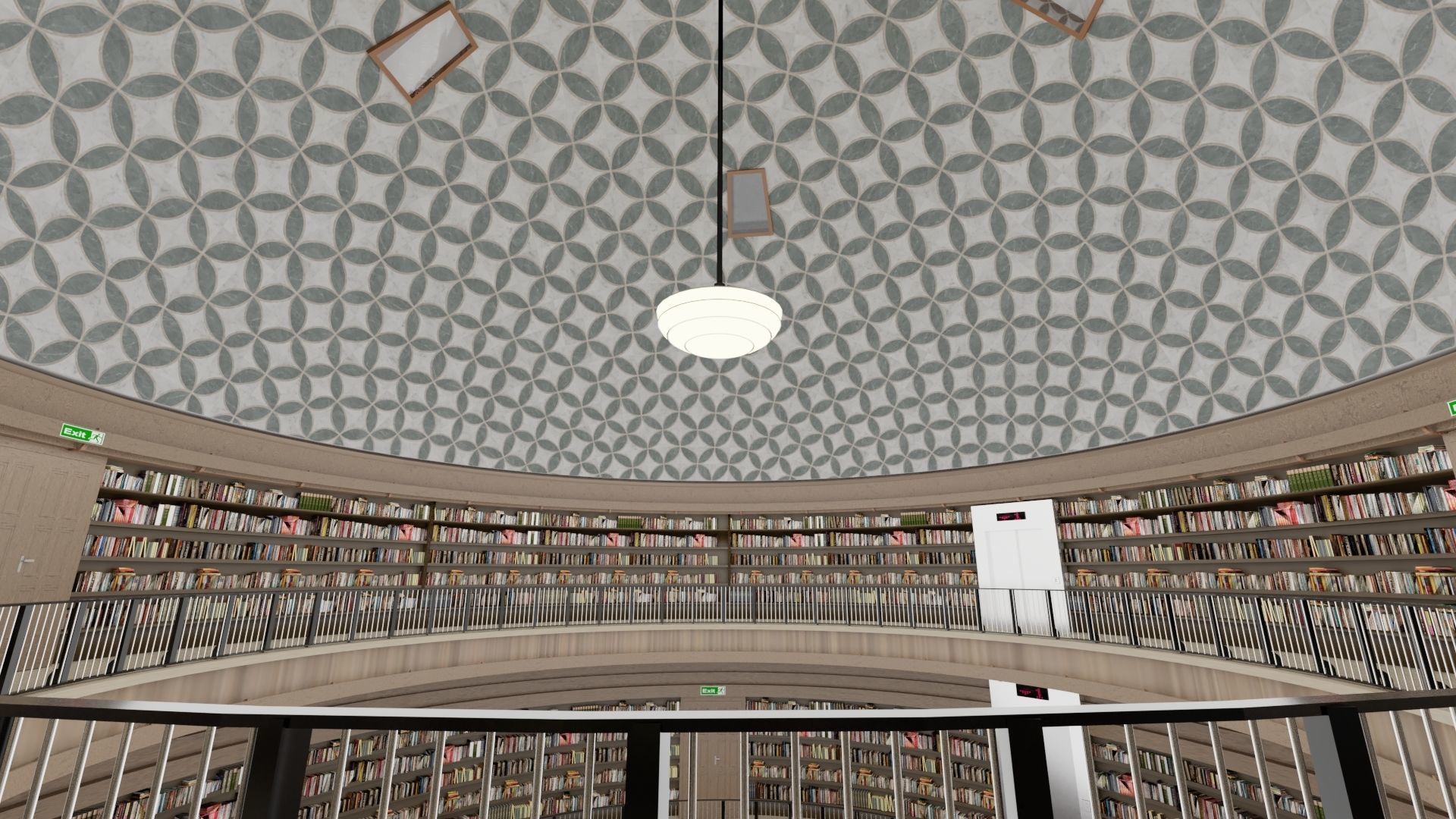 3D model Public Library Interior VR / AR / low-poly | CGTrader
