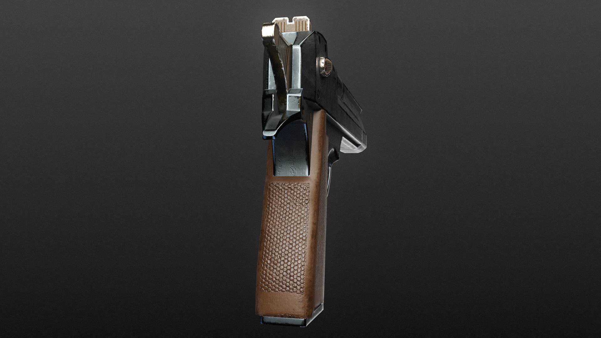 3D model Gun PBR Low Poly VR / AR / low-poly | CGTrader