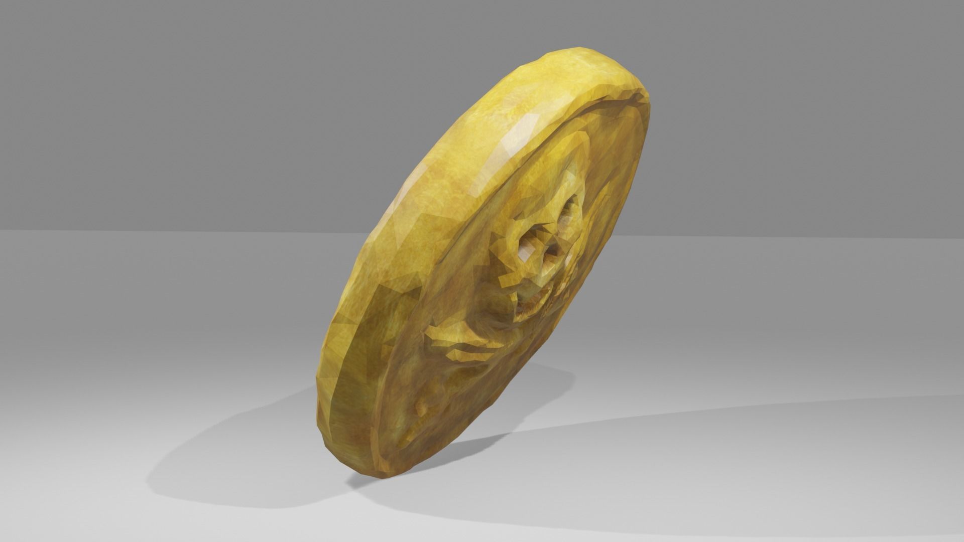 3D model Lowpoly Gold Pirate Coin VR / AR / low-poly | CGTrader