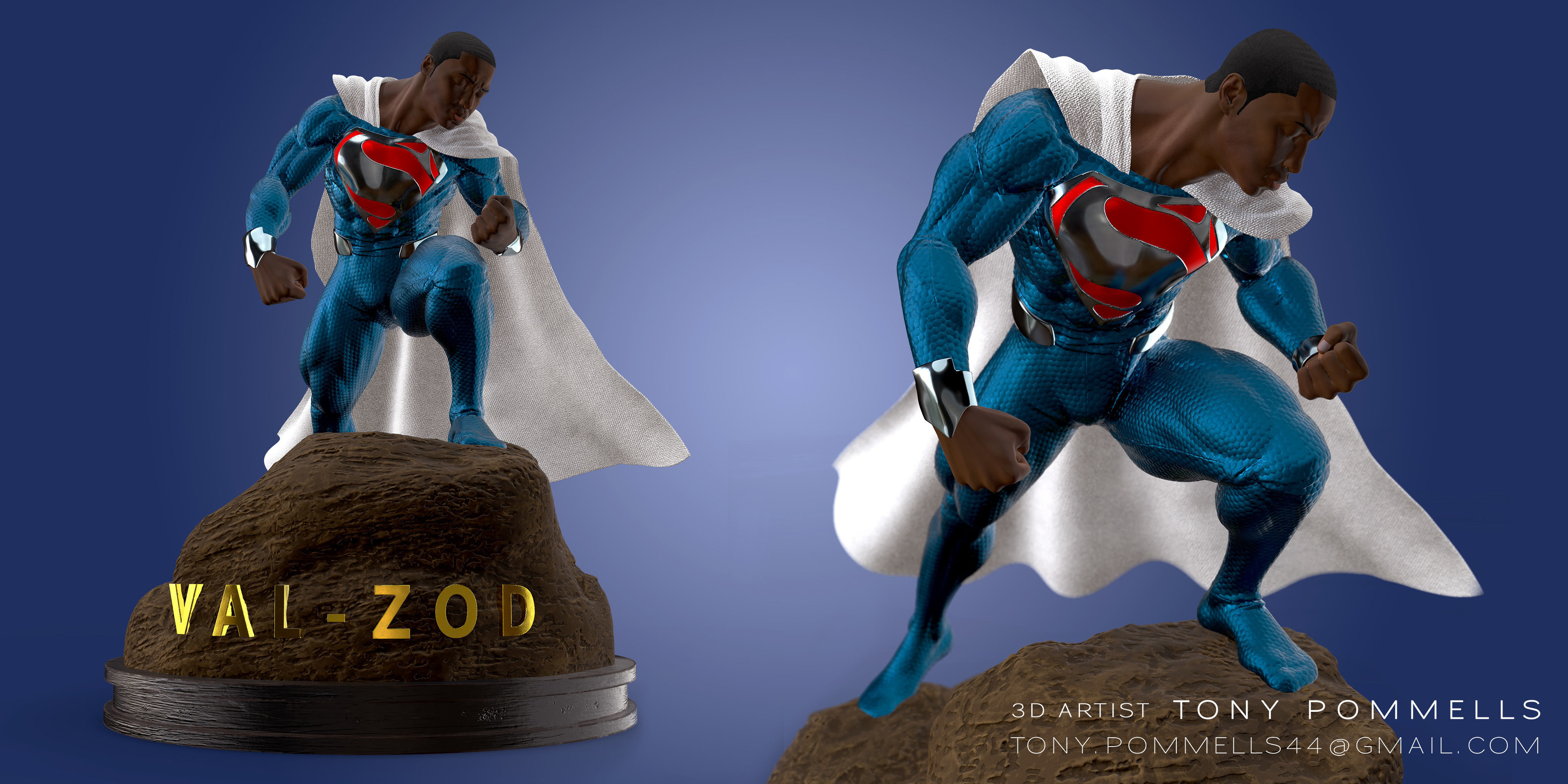 Val Zod 3D Printable Statue 3D model 3D printable | CGTrader