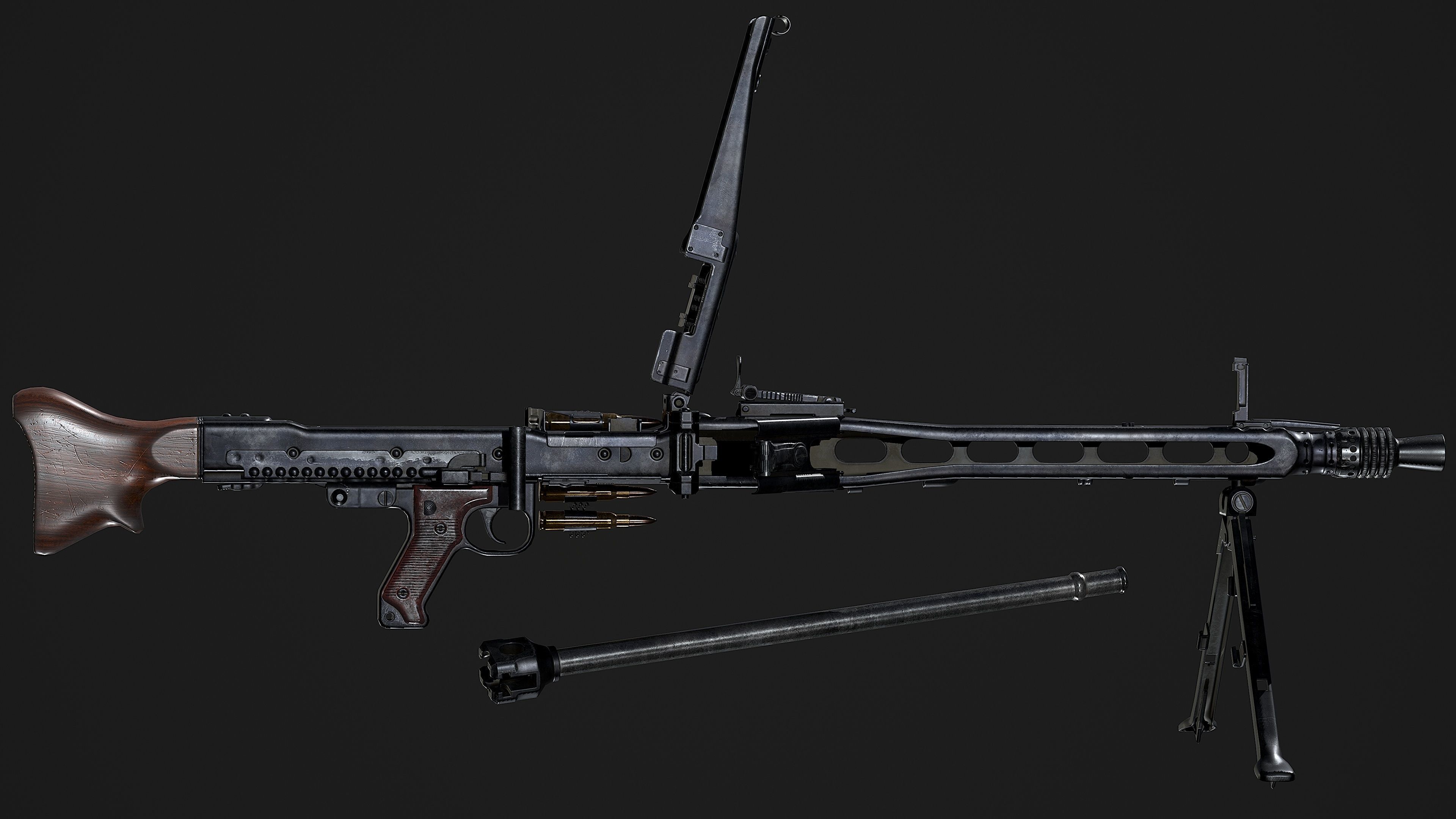 3D model MG42 maschinengewehr 42 VR / AR / low-poly | CGTrader